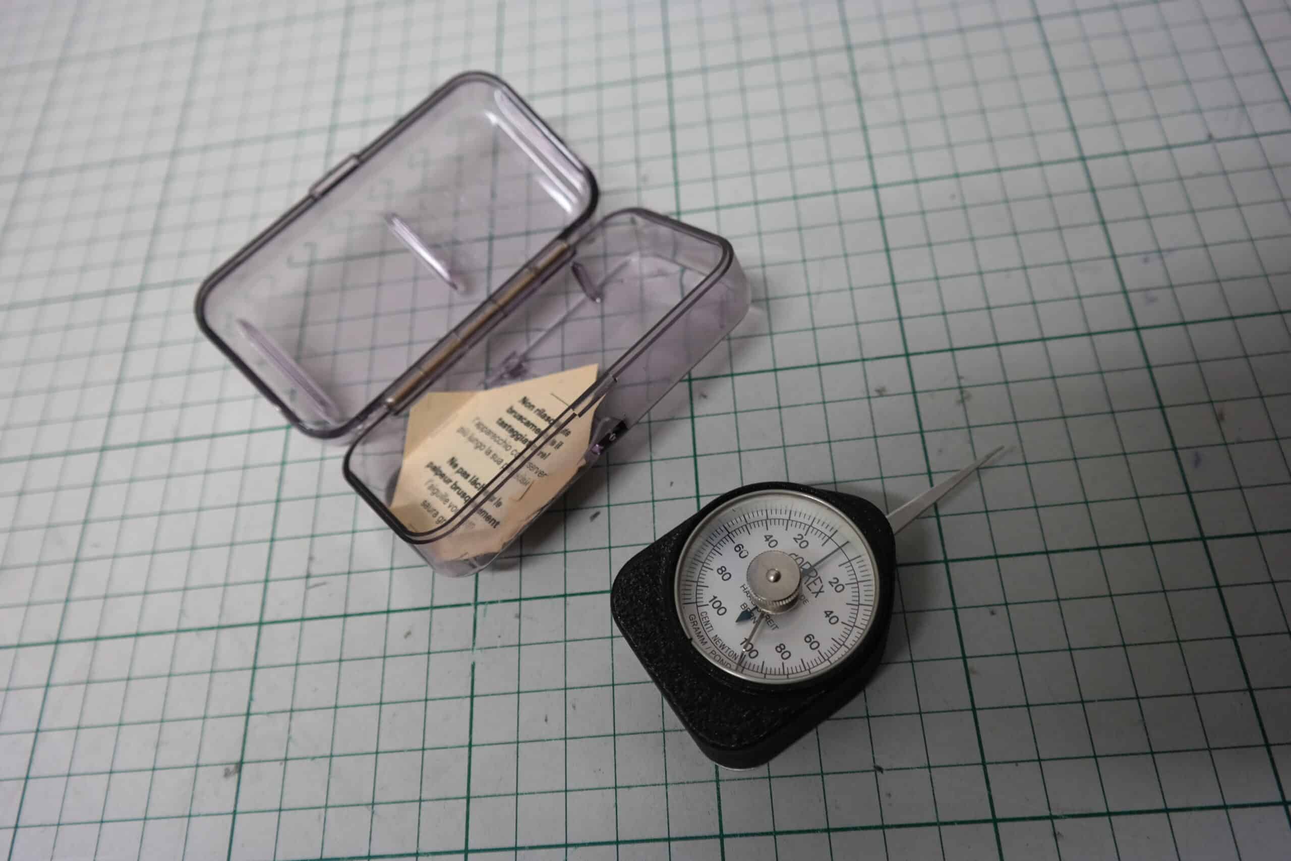 CORREX Federwaage Kugelfühler 100g Portable Gram Force Meter ...