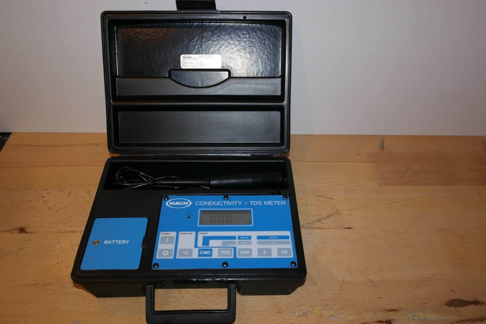 Hach Conductivity 44600 TDS Meter with probe top condition! - TME ...