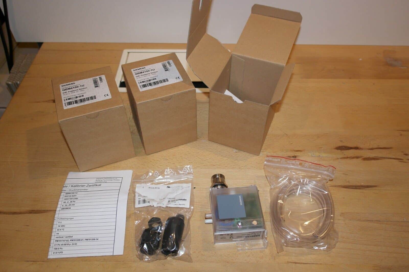 Siemens QBM4100-1u Air duct differential pressure sensor -50-50 Pa qbm ...